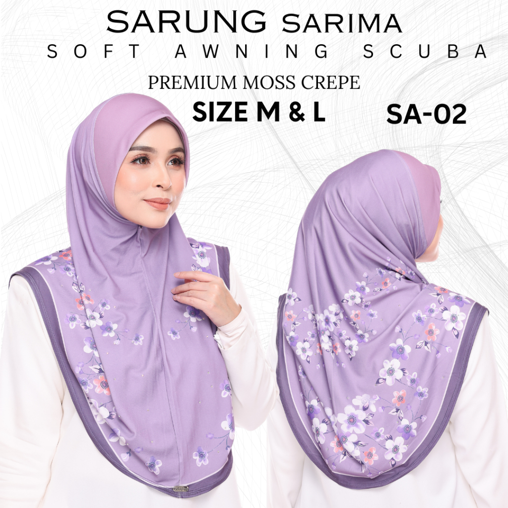 Tudung Sarung Sarima With Shifa Tag | Tudung Sarung Panel | Tudung ...