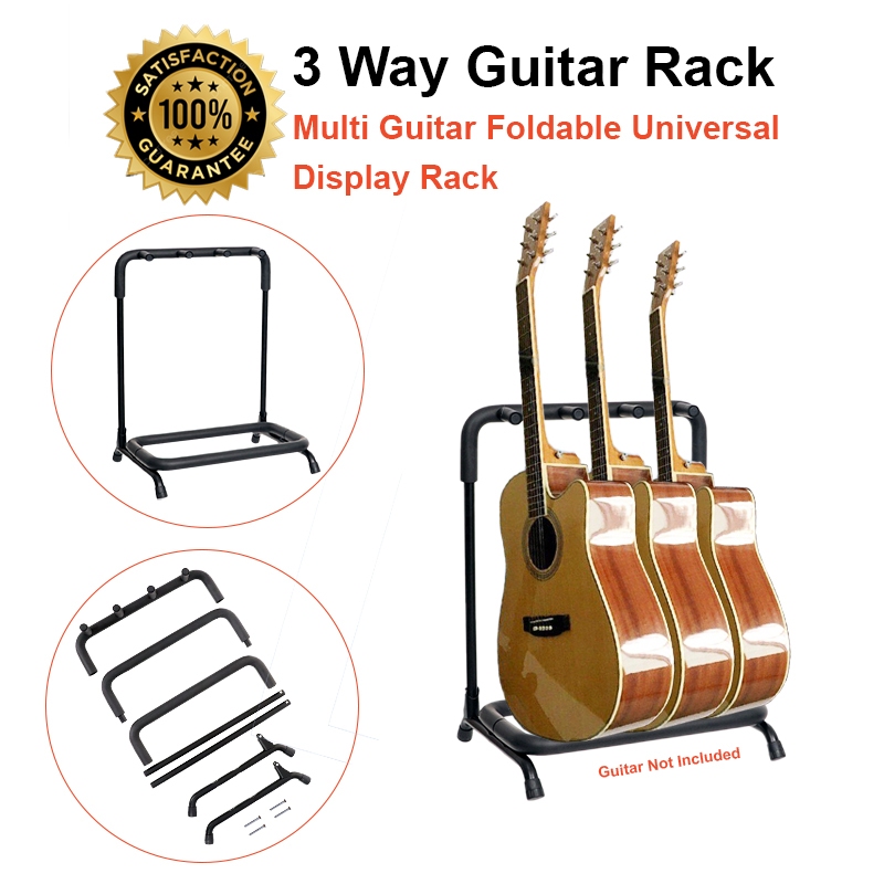 Universal Multi Guitar Rack Foldable Display Stand for All Guitar Types ...
