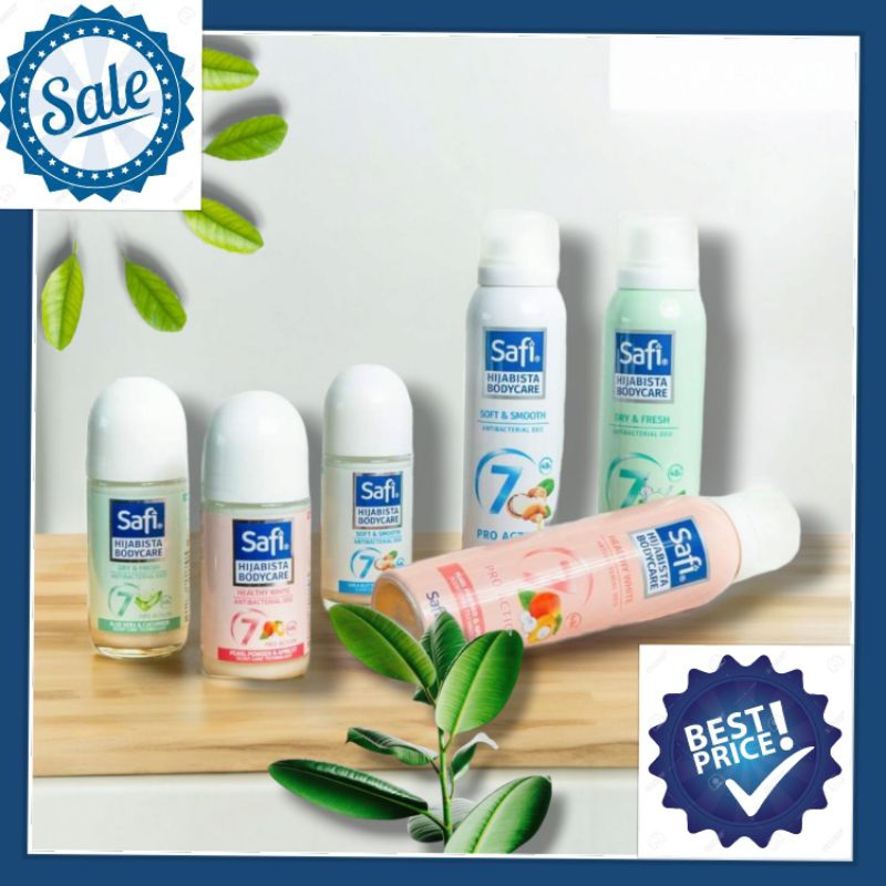 SAFI HIJABISTA BODYCARE ANTIBACTERIAL DEODORANT ROLL ON & SPRAY ...