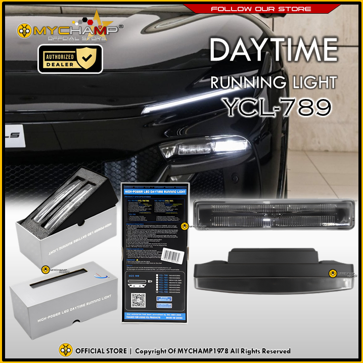 YCL Universal DayLight Guiding Daytime Running Light DRL LED With Bar ...