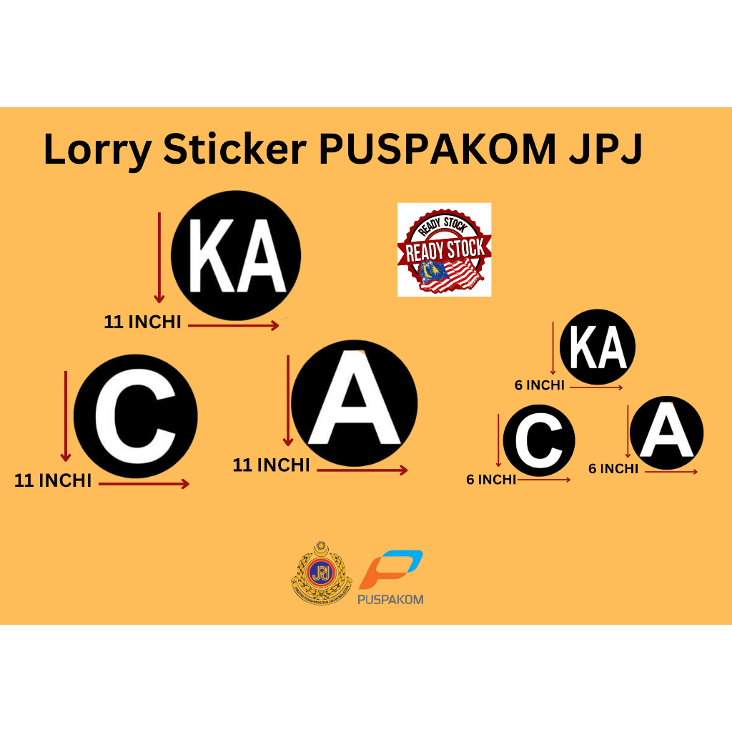 STICKER KOD HURUF LORI, TRELAR | Shopee Malaysia