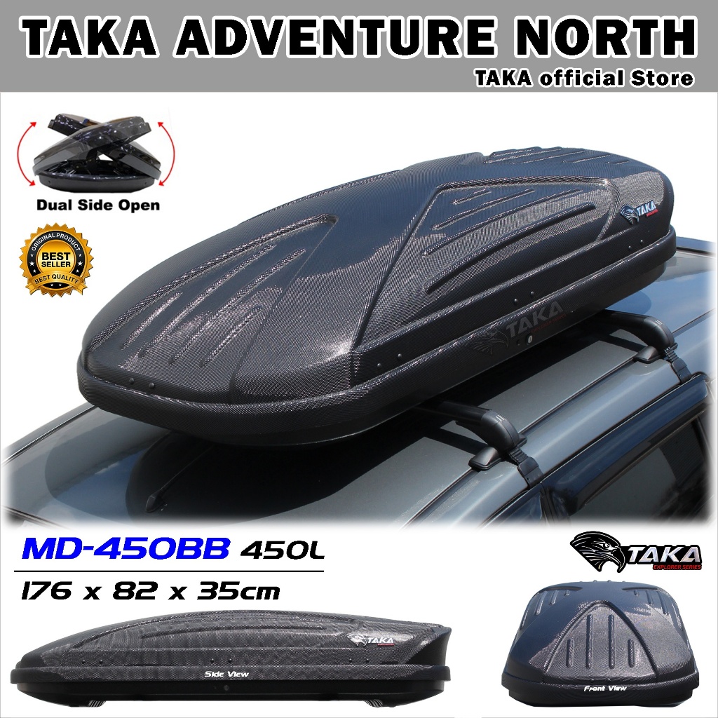 TAKA MD-450BB Bubble Design Car Roof Box [Special Edition] [XL Size ...
