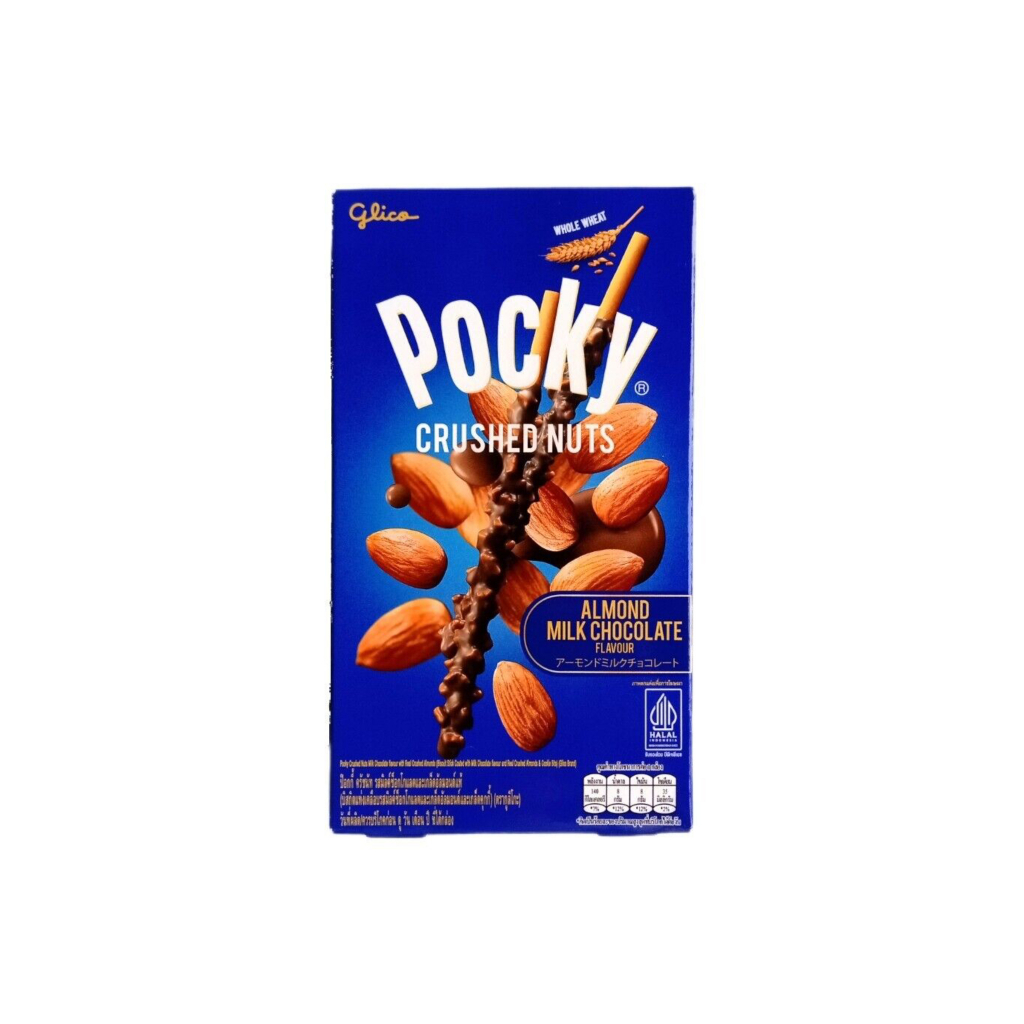 POCKY Crushed Nuts Almond Milk Noir Chocolate Fruits Blueberry Strawberry Peach Yoghurts 25G 38G ...