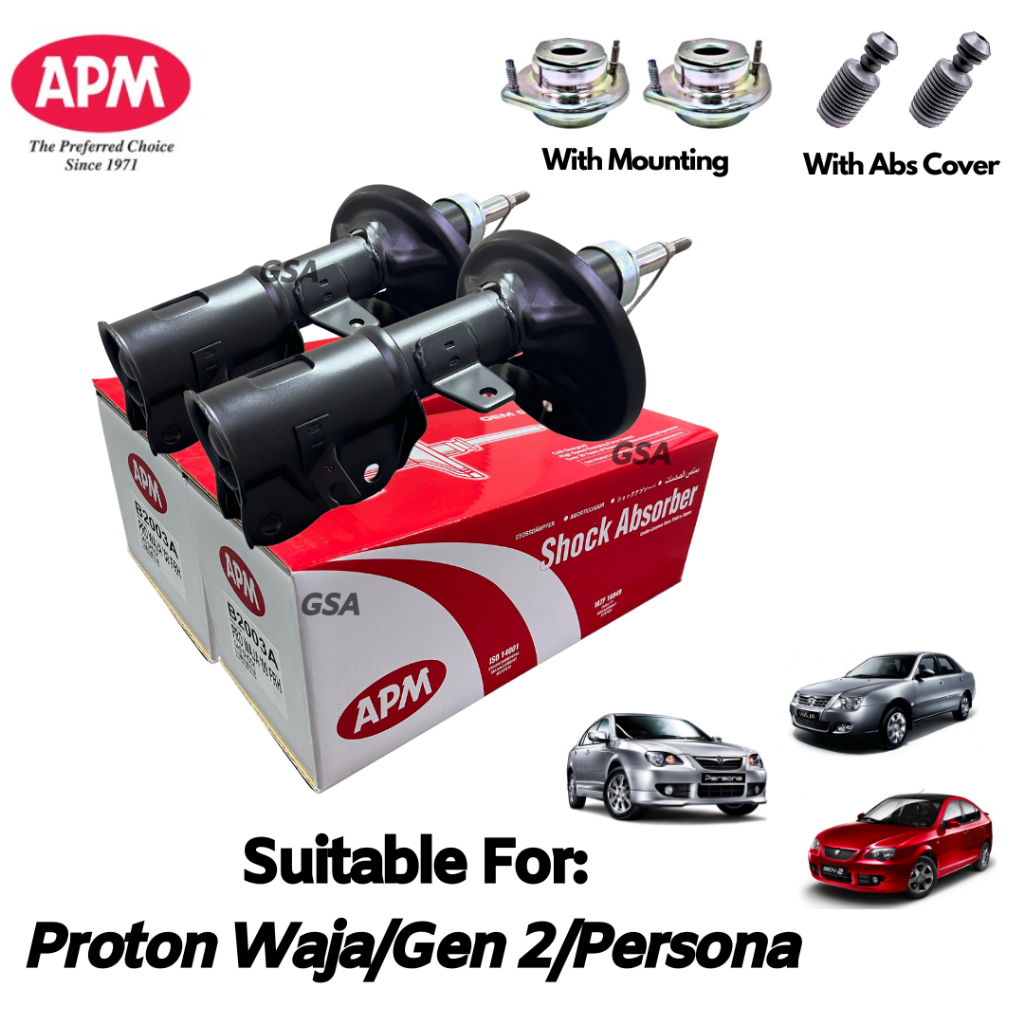 APM Proton Waja Front (Depan) & Rear (Belakang) Gas Shock Absorber With ...