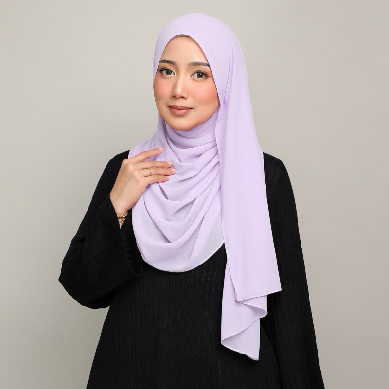 Rosevelt Naela Georgette Chiffon Shawl (2 Meter) | Shopee Malaysia
