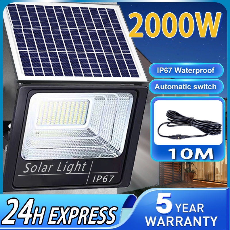 Outdoor Solar Light 2000W lampu Solar outdoor lighting LED Solar ...