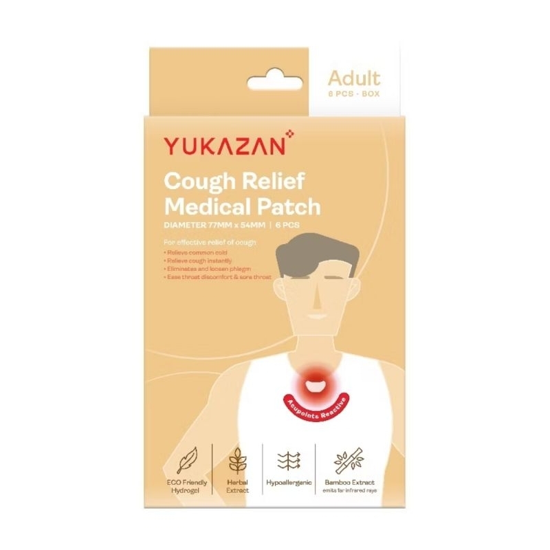 YUKA ZAN Adult Cough Relief Medical Patch 2 pcs (Exp:05/2026) | Shopee Malaysia