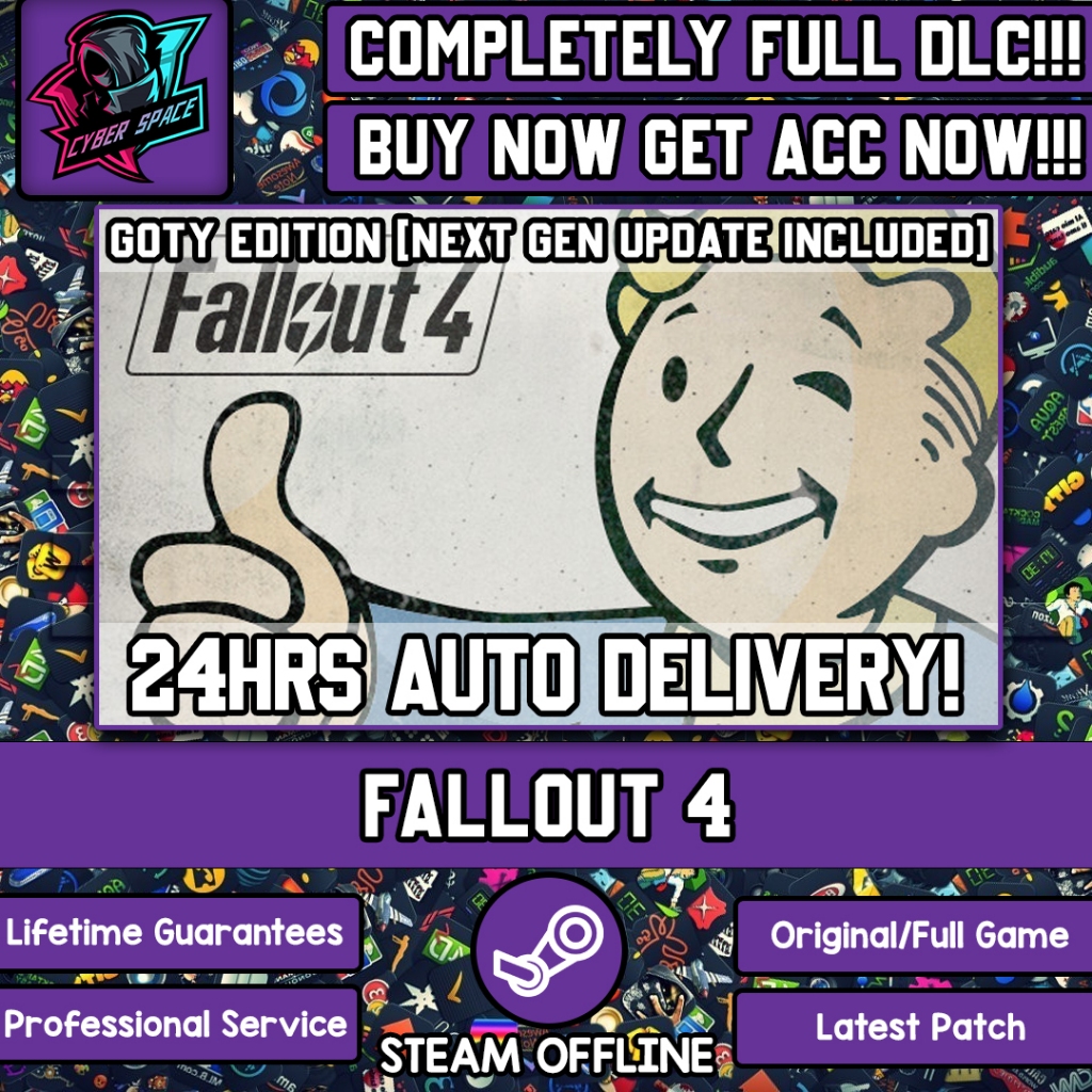 Fallout 4 [Auto Delivery] [Steam Offline] (Full DLC) Cyber Space PC ...