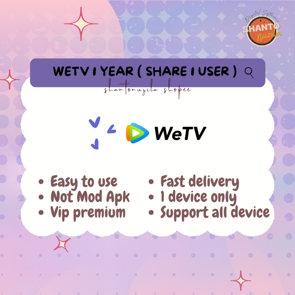 WETV ACCOUNT 1 YEAR SHARE | VIU PRIVATE ACCOUNT | Shopee Malaysia