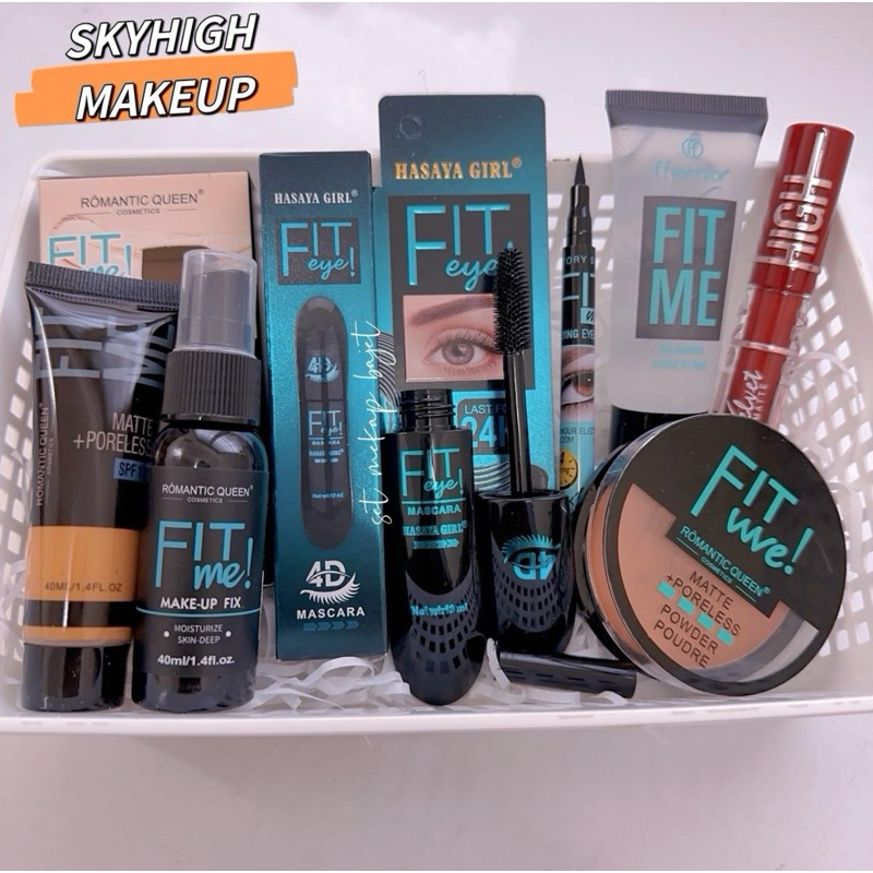 SET MAKEUP FITME LENGKAP 💙💙 SET MAKEUP BERKUALITI | JOM ORDER SEGERA ...