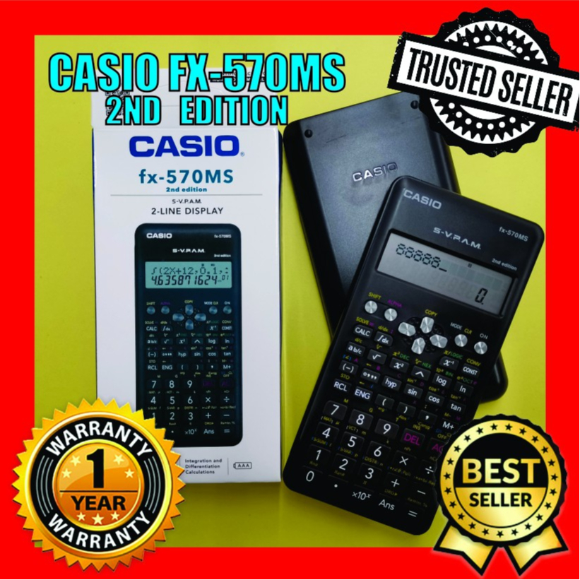 Casio scientific calculator fx-570ms 2nd edition | Shopee Malaysia