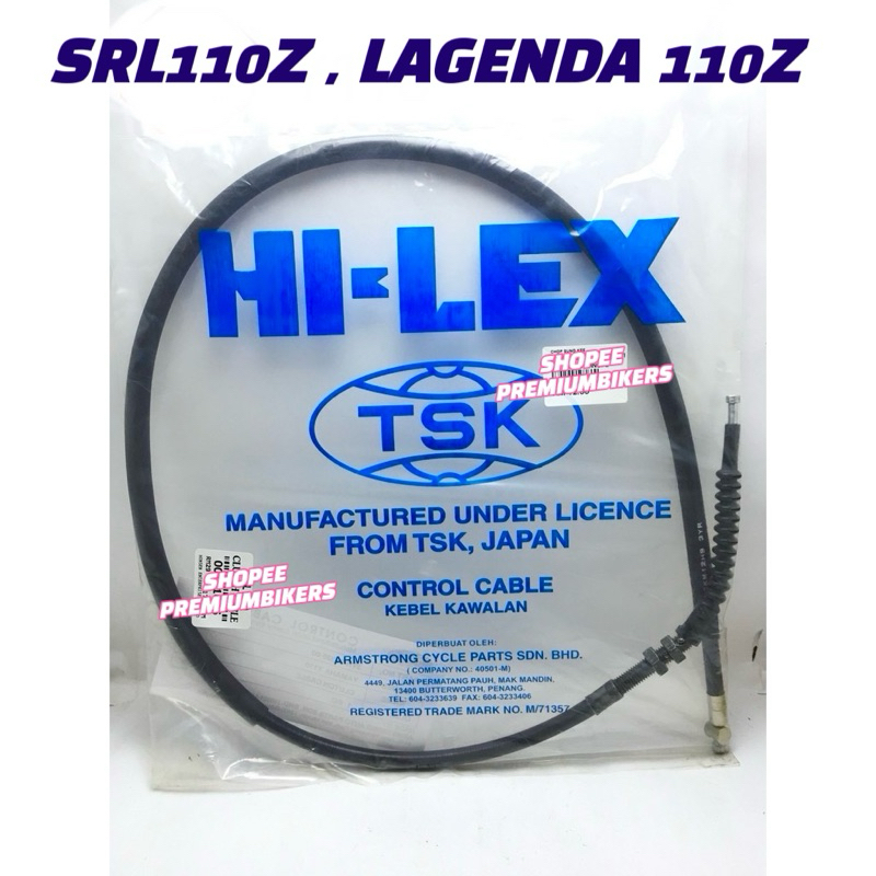 SRL110Z TSK CABLE THROTTLE MINYAK KABEL SPEEDO METER LAGENDA 110 Z ...
