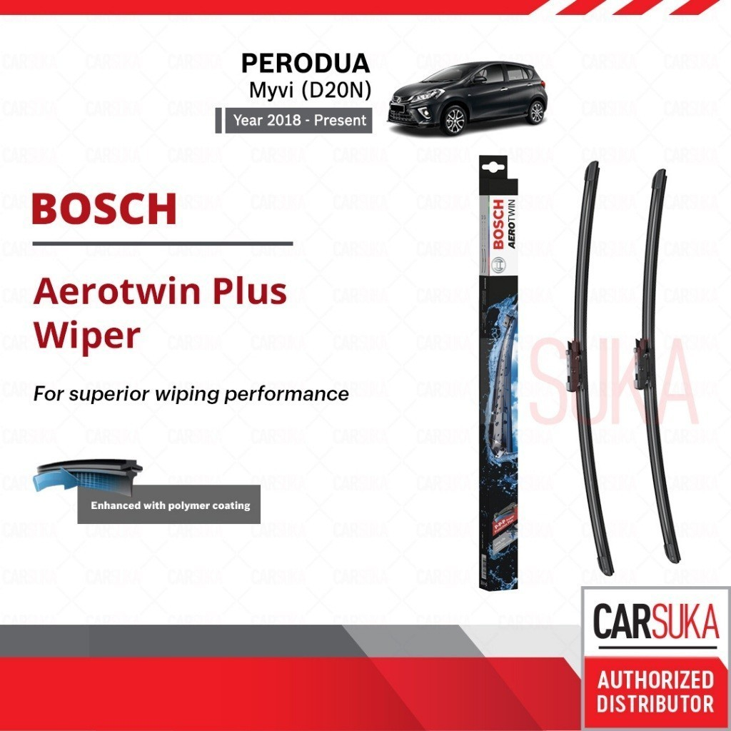 Bosch Aerotwin Plus (Denso Top Lock) Wiper Set for Perodua Myvi D20N ...