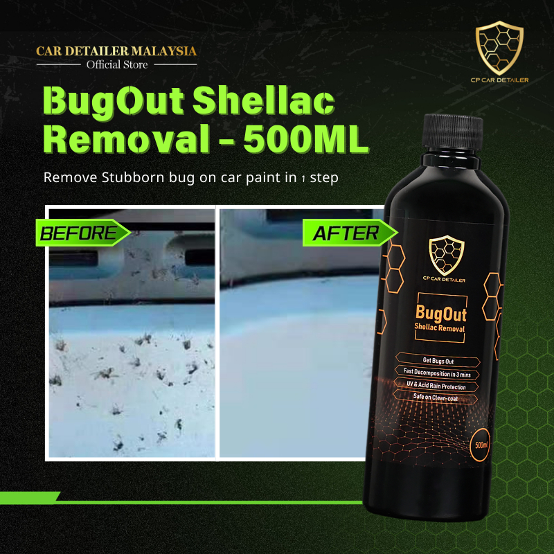 【Car Detailer】BugOut Shellac Removal Bug Removal Car Wash Accessories ...