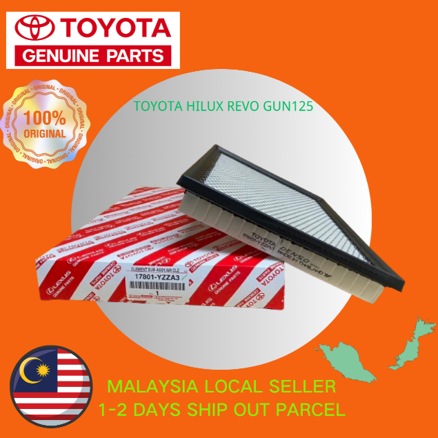 Toyota Hilux Revo Gun125 Original New Air Filter Parts No: 17801-YZZA3 ...