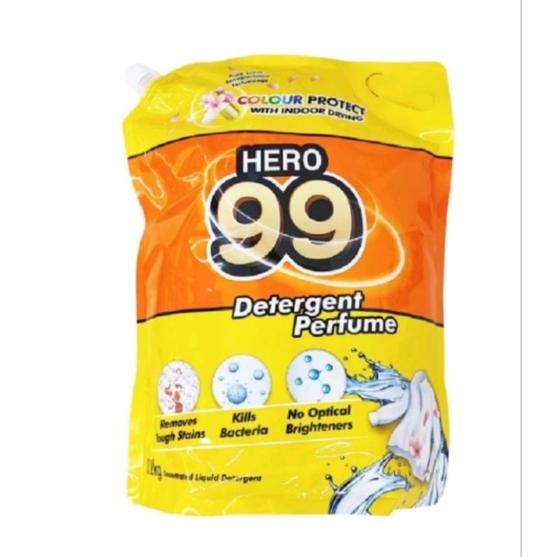 HERO 99 Detergent Perfume Liquid 900g & 3.2kg Colour Protect. | Shopee ...