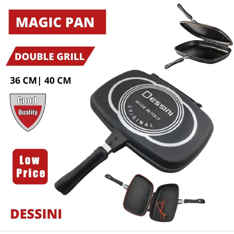 Double Grill Magic Pan Dessini | Shopee Malaysia