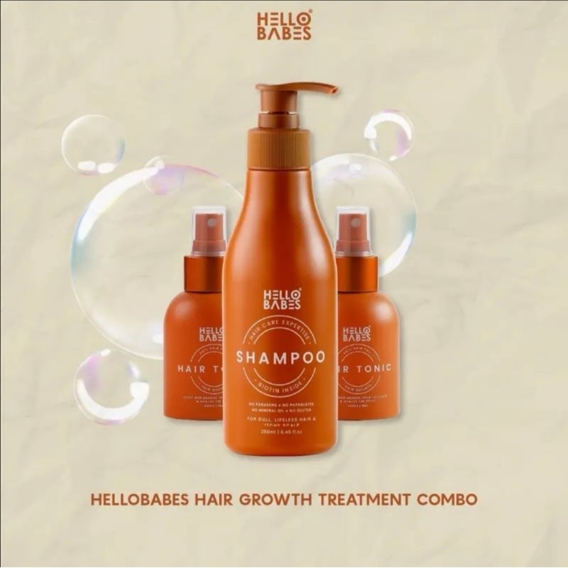NEW FORMULA! HELLO BABES HAIR TONIC READY STOCK HAIR VITAMIN TONIK ...