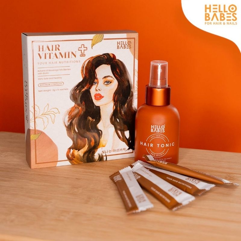HELLO BABES HAIR TONIC NEW FORMULA SHAMPOO CONDITIONER VITAMIN HQ ...