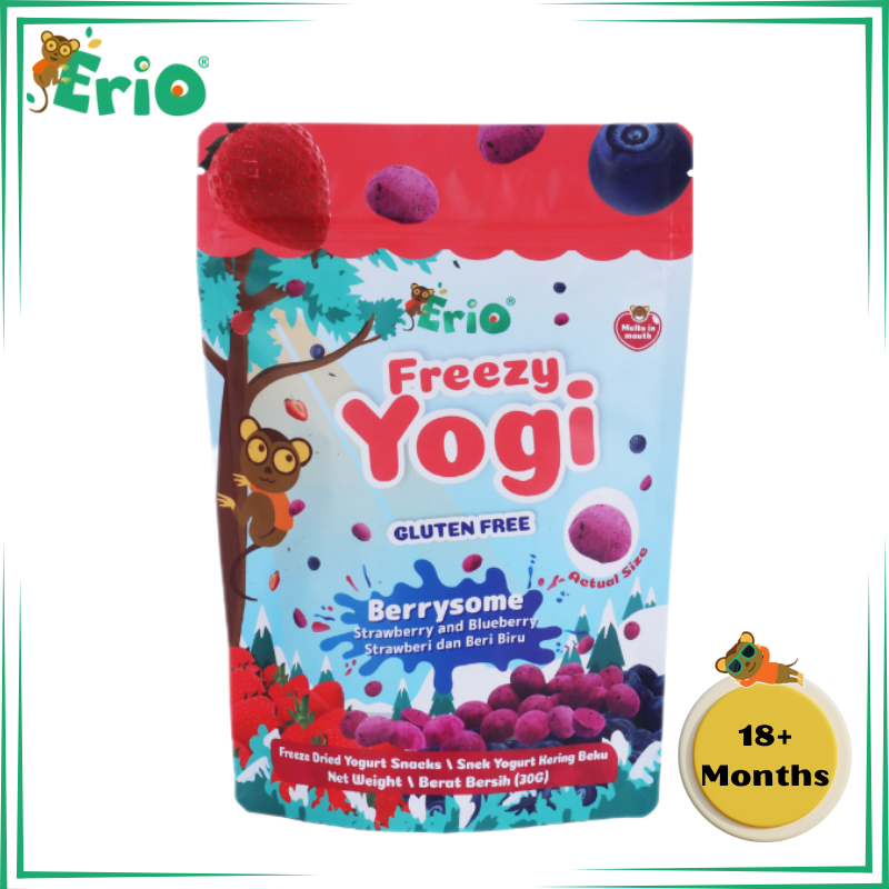 Erio Freezy Yogi Freeze Dried Yogurt Snacks - Berrysome 30g | Shopee ...
