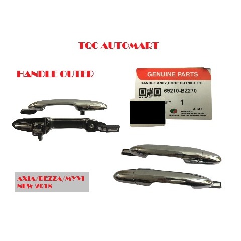 PERODUA Door Handle Perodua Bezza, Axia 2017,Myvi 2018 Door Outer ...
