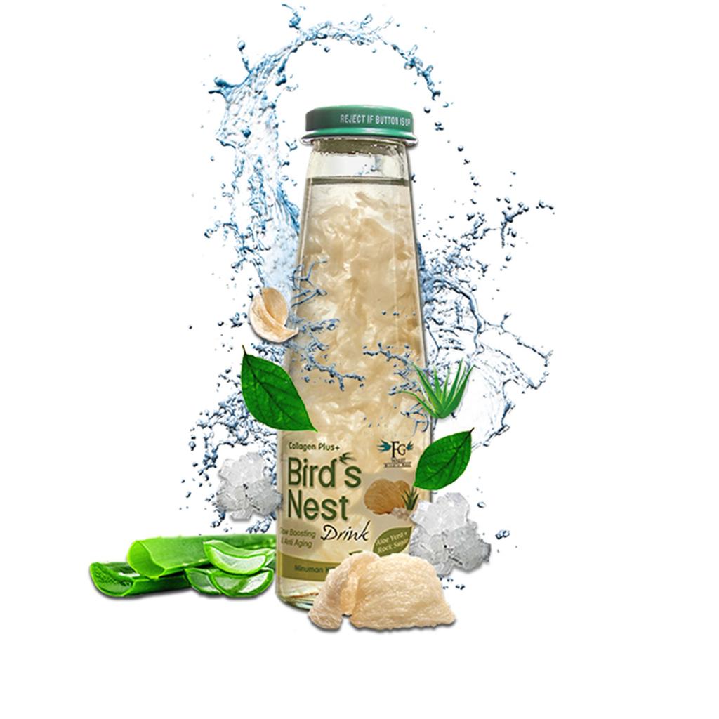 FG Walet Bird's Nest Collagen Plus Drink Aloe Vera + Rock Sugar 250ml ...