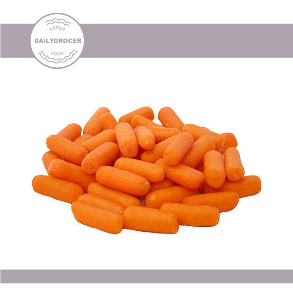 Fresh Baby Carrots Cut and Peeled Pack Lobak Merah Kecil 250gram Fresh ...