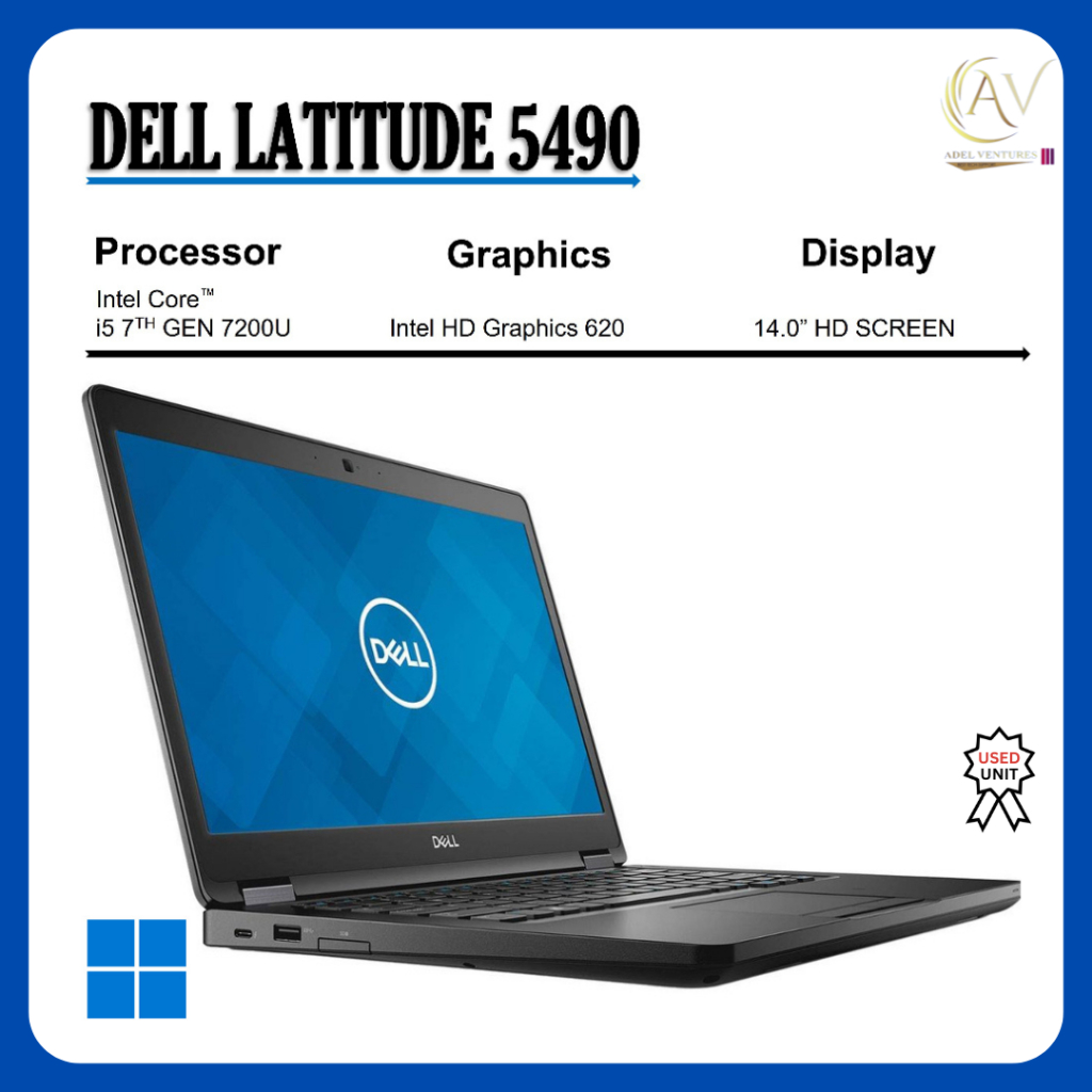 Dell Latitude 5490 Business 7th Gen Laptop PC (Intel Core i5-7th Gen ...