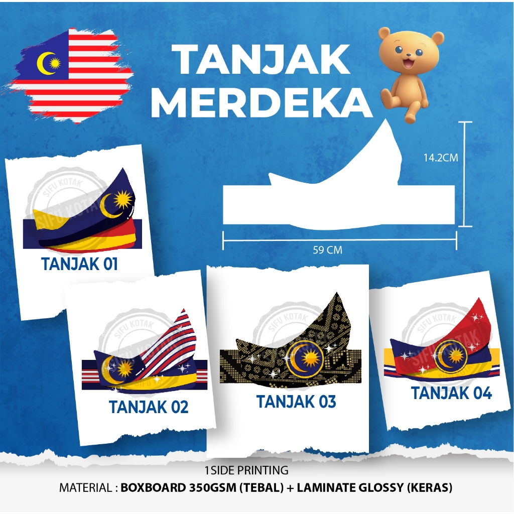 [ COMBO FREE STICKER ] KIPAS TANGAN MERDEKA | TANJAK | TIARA | TOPENG ...