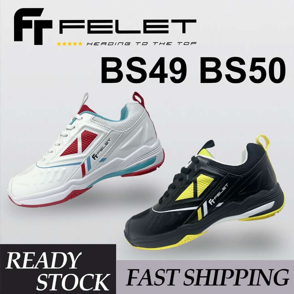 【Ready Stock】FELET Badminton Shoes BS 49 BS 50 Series Junior (100%Original) | Shopee Malaysia