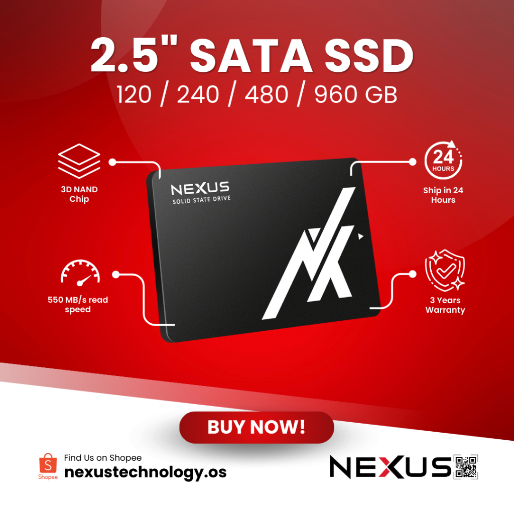 [Ready Stock] NEXUS SPARK SSD 120GB 240GB 480GB 960GB 2.5'' Solid State Drive | Shopee Malaysia