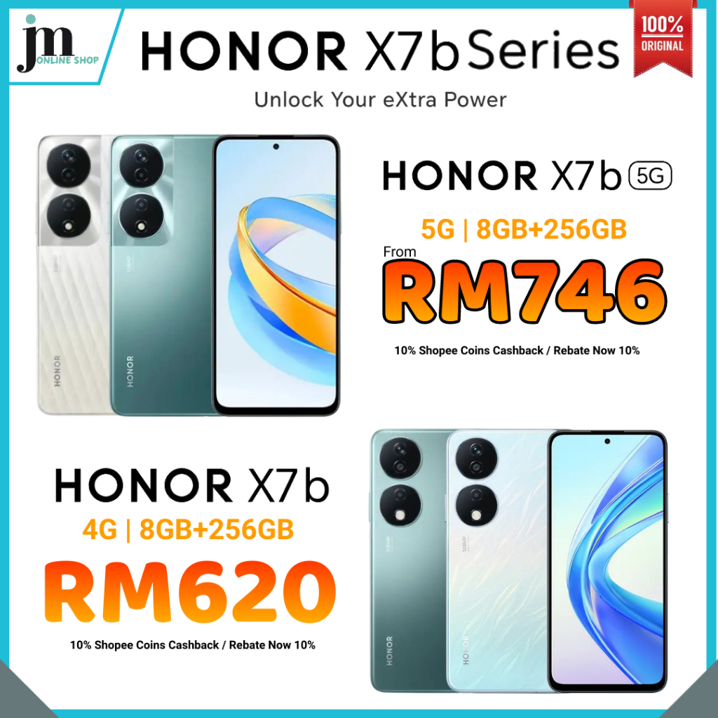 Honor X7B 4G/5G (8GB RAM + 256GB ROM)| Honor X7 | 6.8inch LCD Display ...