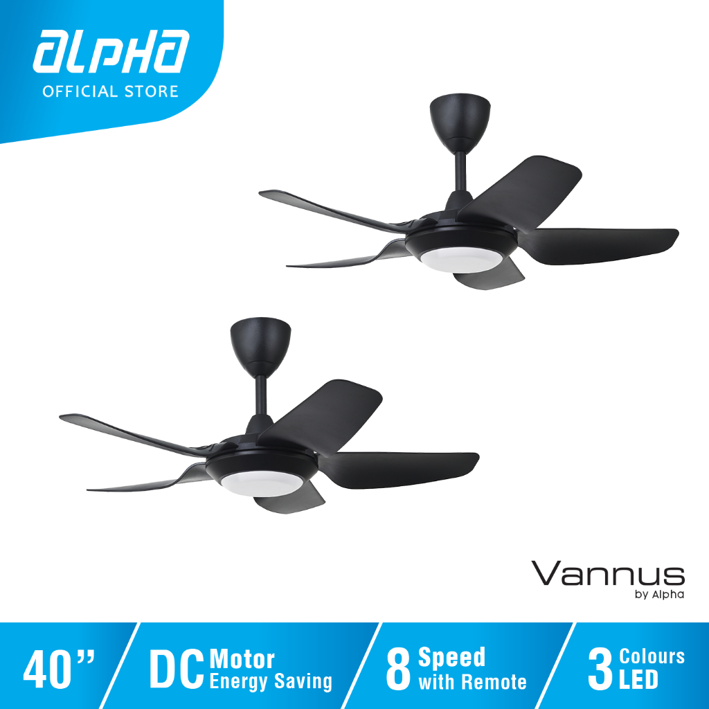 ALPHA Vannus IRIZ LED 5B DC Motor Ceiling Fan with 5 Blades 8 Speed ...