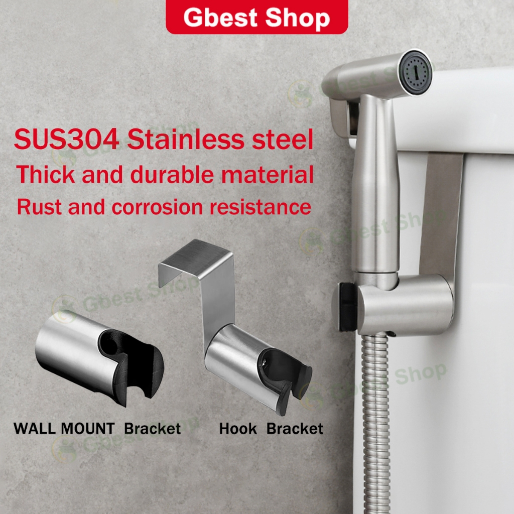 Adjustable 360 Degree Shower Head Holder Hanger Hook Bathroom Toilet ...