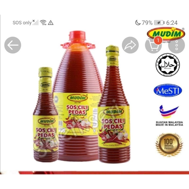 MUDIM SOS CILI PEDAS 450G /900G/2.5KG | Shopee Malaysia