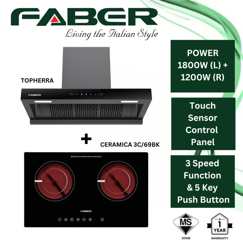 [FREE SHIPPING] Built In Cooker Hood FABERJET TOPHERA 90BK + FCH ...