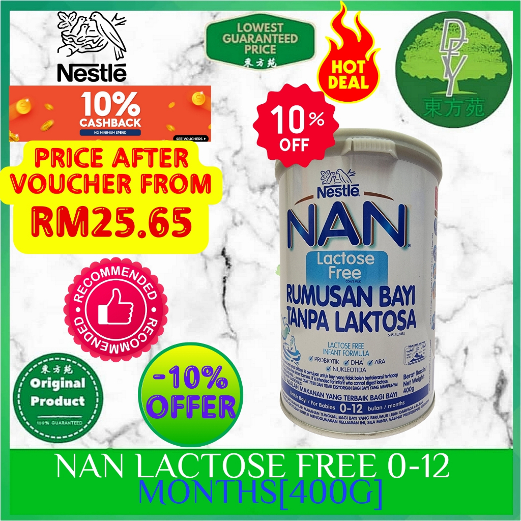 Nan Lactose Free Stage 1 (400g) (New Packing) | Shopee Malaysia