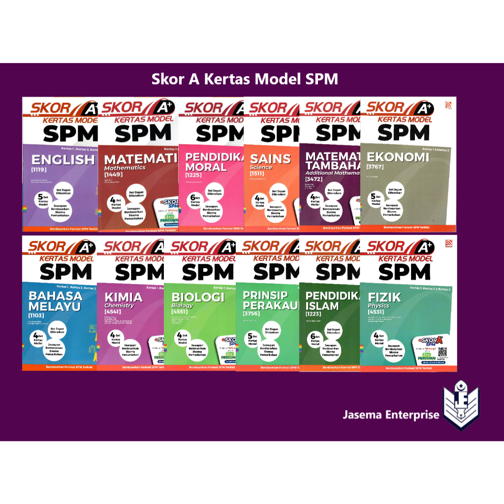 Skor A Kertas Model Spm Bm English Matematik Add Maths Sains