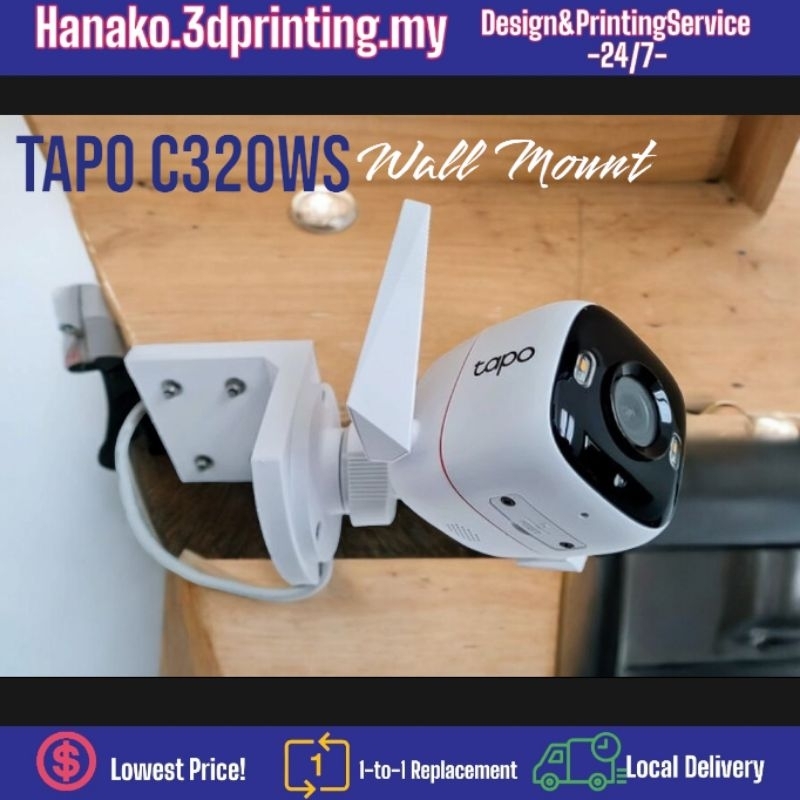 [3d print] TP-Link Tapo C320WS Wall Mount cctv holder bracket ...