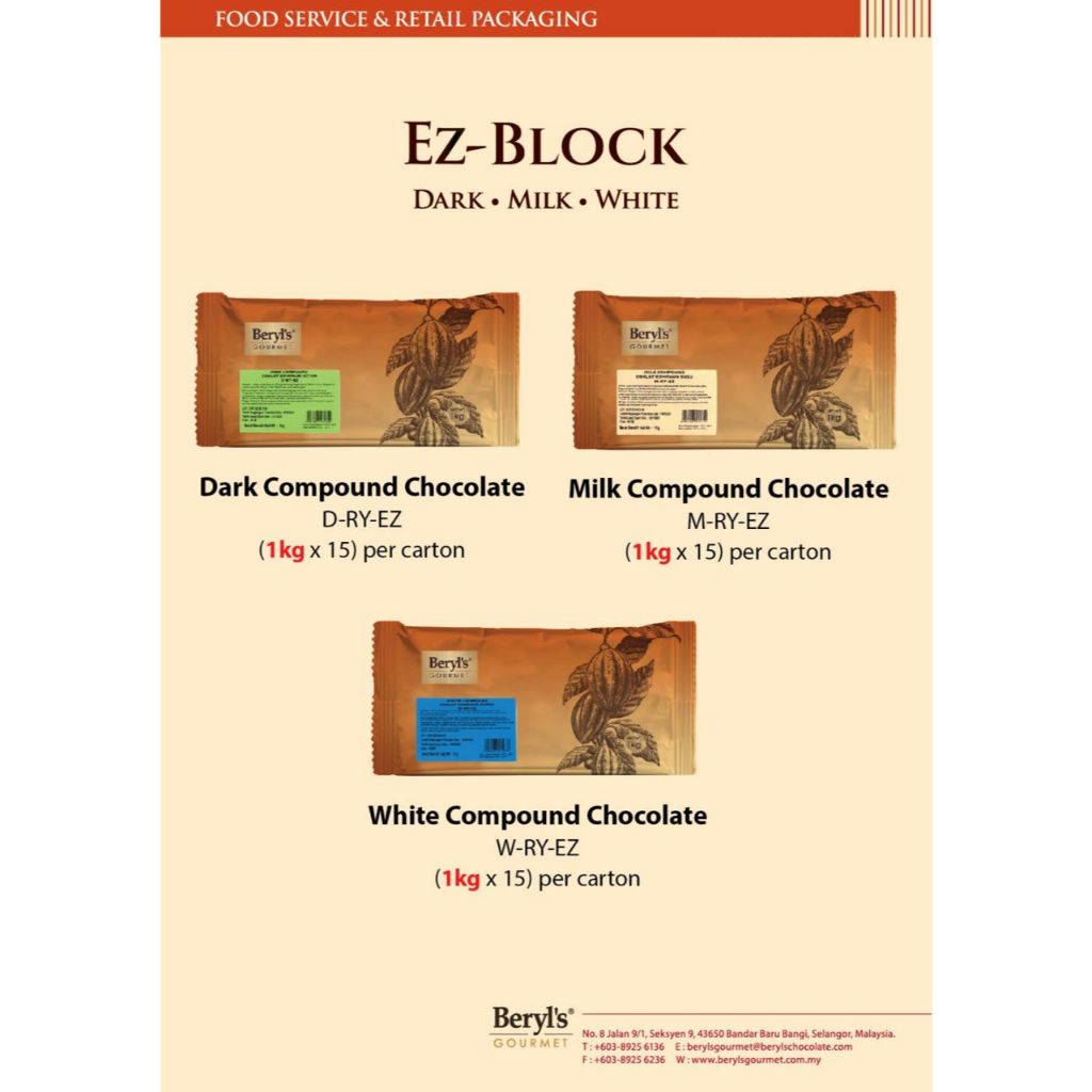 BERYL'S Dark Compound D-RY-EZ (BLOCK) 1KG | Shopee Malaysia