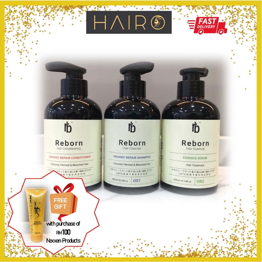 Nexxen Reborn Organic Shampoo/ Conditioner/ Serum - 300ml (OS1 / OK1 ...