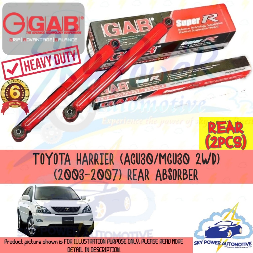 TOYOTA HARRIER ACU30 MCU30 2WD GAB SUPER R SPORT PREMIUM HEAVY DUTY GAS ...