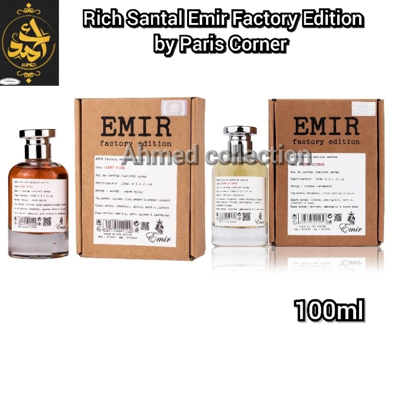 Arabian perfume Emir by Paris Corner Camp Fire Factory Edition 100ml ...