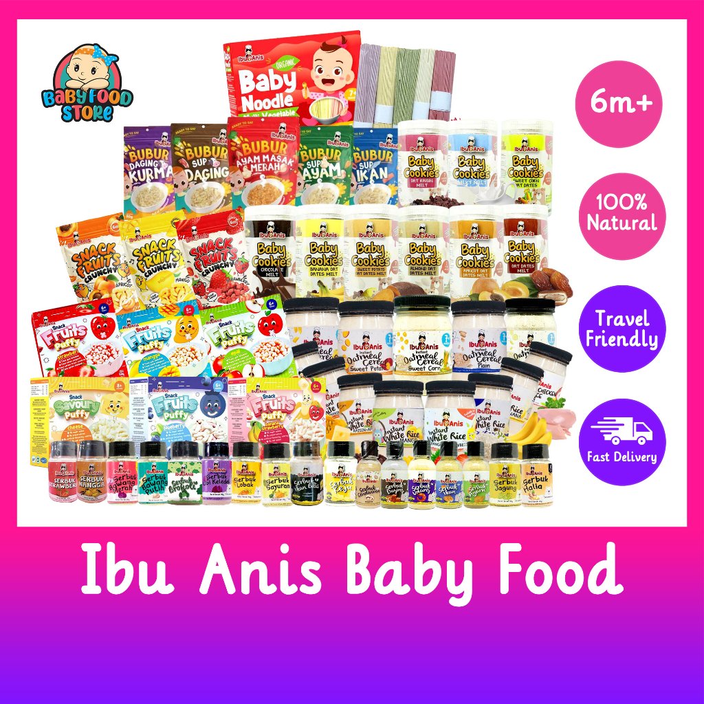 BABY FOOD IBU ANIS Natural Tanpa Gula Garam Pengawet Dan MSG Set 6bulan ...