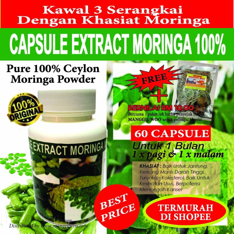 CAPSULE MORINGGA PLUS BAIK UNTUK LAWAN 3 SERANGKAI | Shopee Malaysia