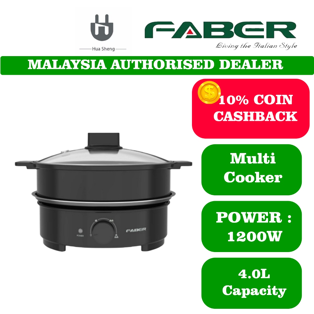 FABER MULTI COOKER 4.0L FMC-1450B | Shopee Malaysia