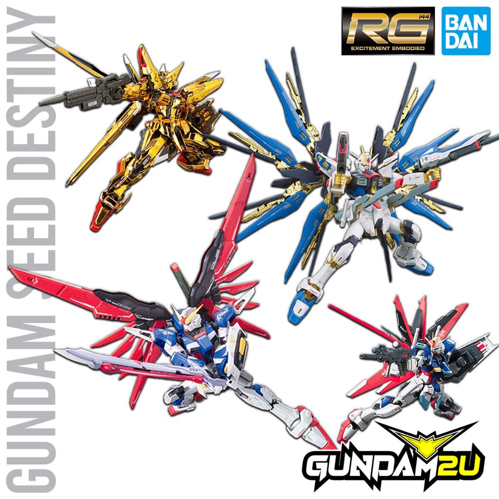 BANDAI RG 1/144 Gundam Strike Freedom Destiny Force Impulse Spec II ...