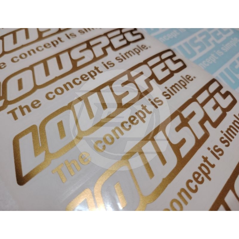 LOWSPEC 2.0 Cutting Vinyl Sticker | Shopee Malaysia