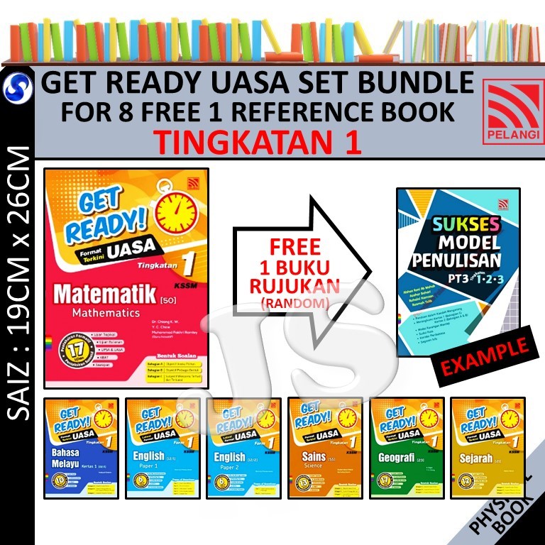 GET READY UASA TINGKATAN 1 2 3 KSSR 2024 (8 BUKU FREE 1 BOOK) BY BUNDLE ...