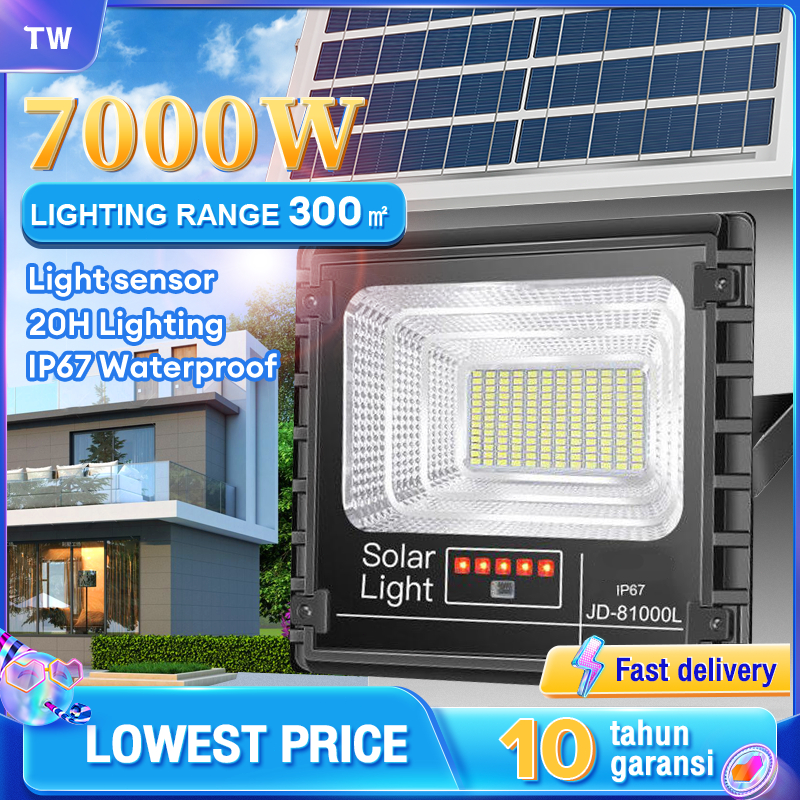 Lampu solar light 160000W lampu solar outdoor lighting spotlight IP67 ...